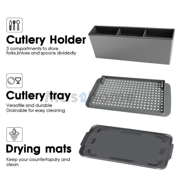 Masthome Newly Kitchen Plastic Folding Tidy Unique Sink Organizer Brush ...