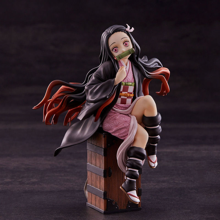 Demon Slayer Figure Nezuko Pvc Model Girl Doll Japanese Cartoon Movies ...