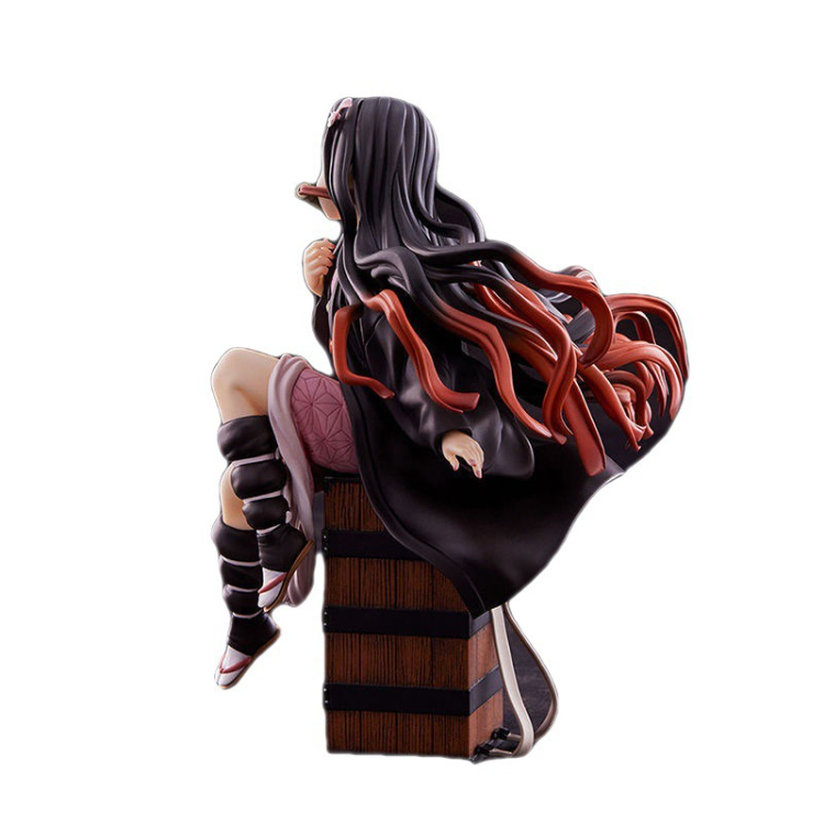 Demon Slayer Figure Nezuko Pvc Model Girl Doll Japanese Cartoon Movies ...