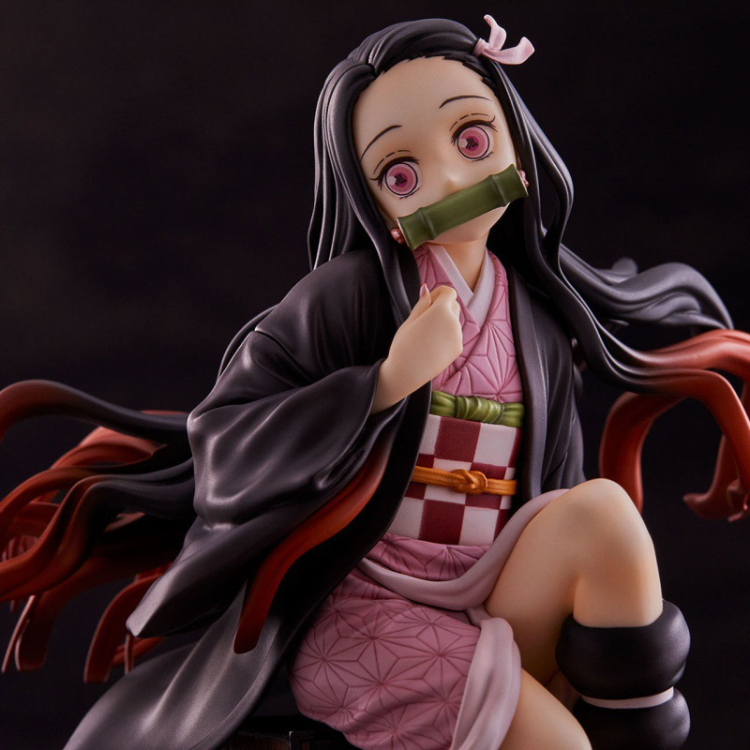 Demon Slayer Figure Nezuko Pvc Model Girl Doll Japanese Cartoon Movies ...