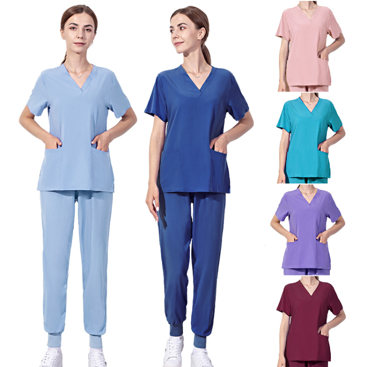 Buy Wholesale China Polyester Cotton Spandex Hospital Uniform Long ...