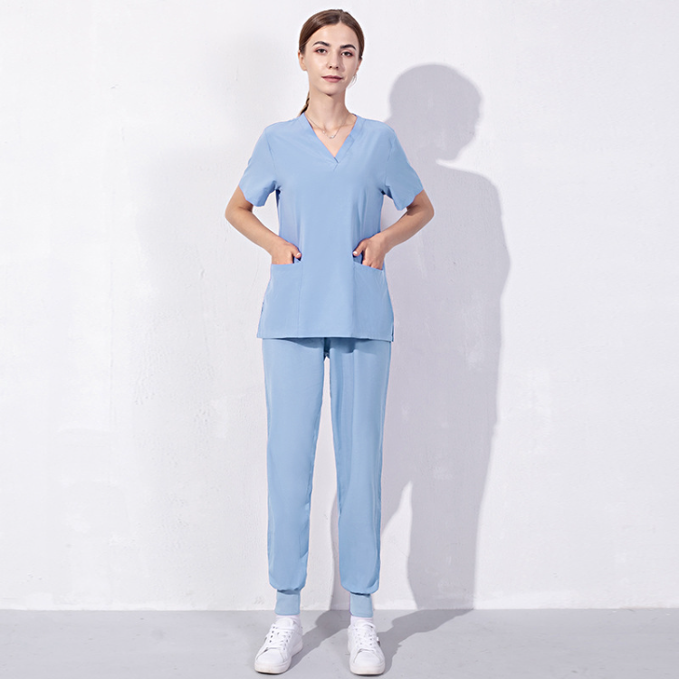 Buy Wholesale China Polyester Cotton Spandex Hospital Uniform Long ...