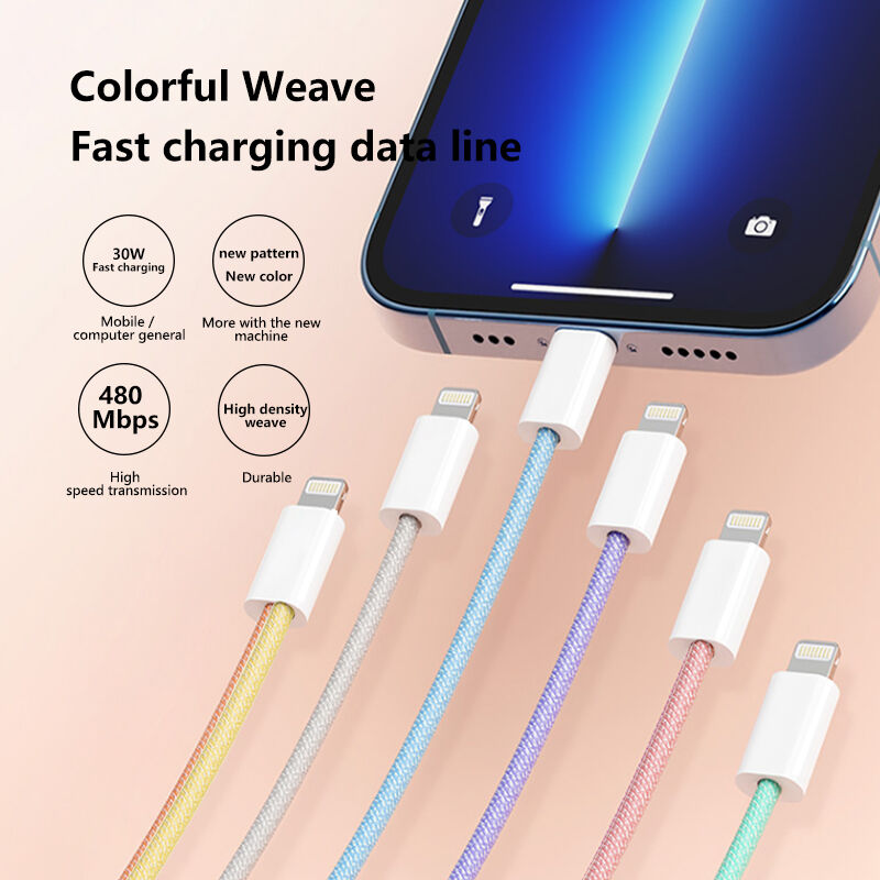 Buy Wholesale China Factory Price Rainbow Color Certified Usb-c To ...