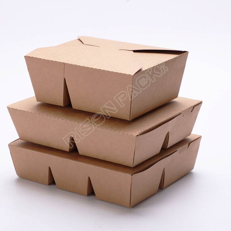Buy Wholesale China Multi Compartments 4 Grids Kraft Paper Lunch Box ...