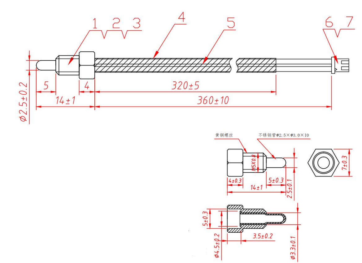 Buy Wholesale China Cwf2 R95=7.588k Ohms Stainless Steel Bullet Temp ...