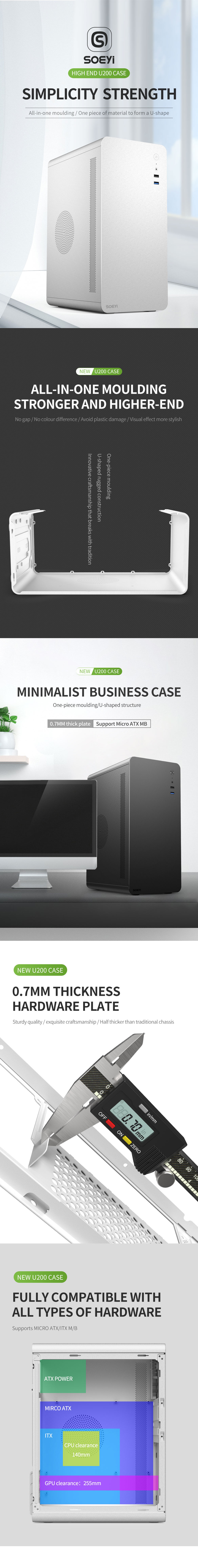 Buy Wholesale China Custom Soeyi Micro Atx Computer Housing & Tower ...