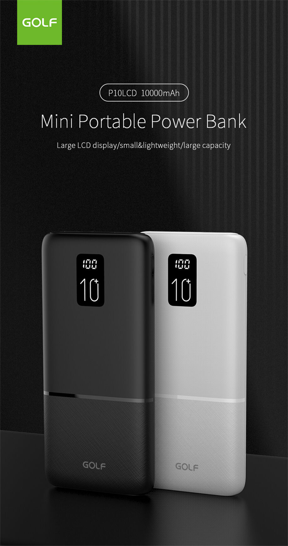 Buy Wholesale China 10000mah Power Bank Lcd Digital Display Li Polymer ...