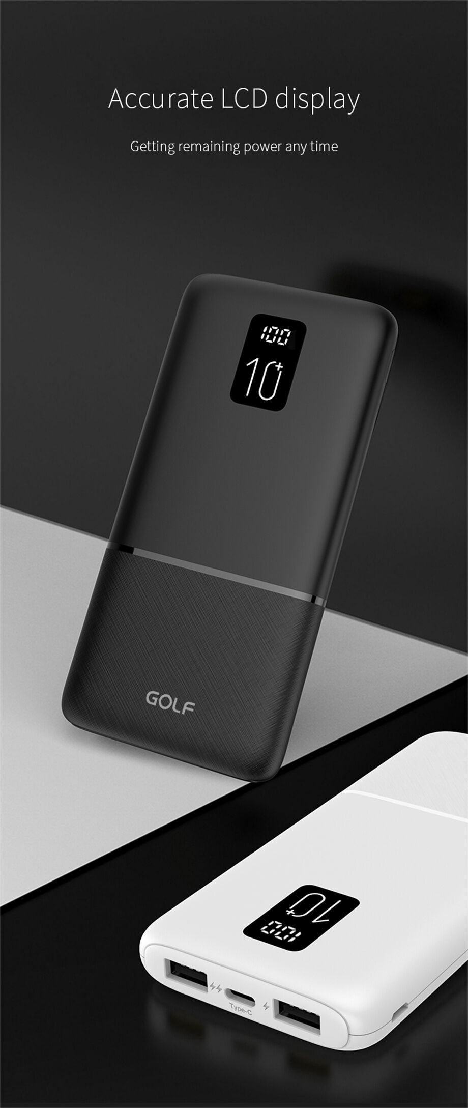 Buy Wholesale China 10000mah Power Bank Lcd Digital Display Li Polymer ...