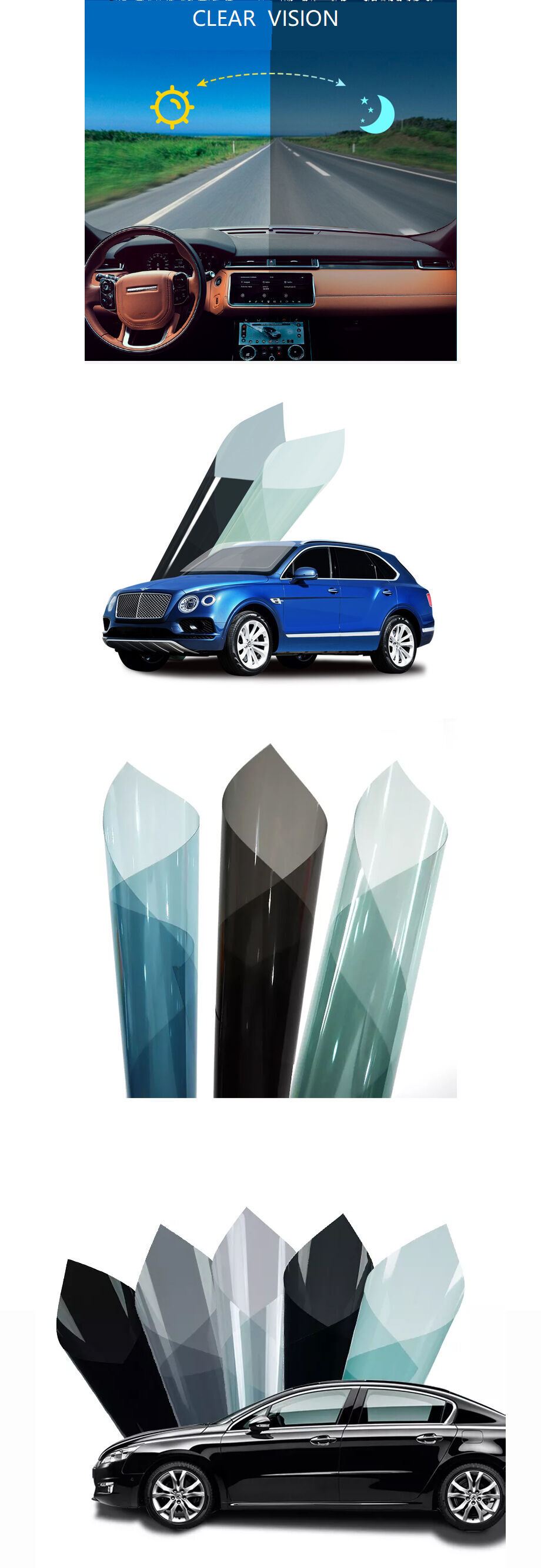 Buy Wholesale China Wholesale Car Window Film Polarized Crystalline 70% ...