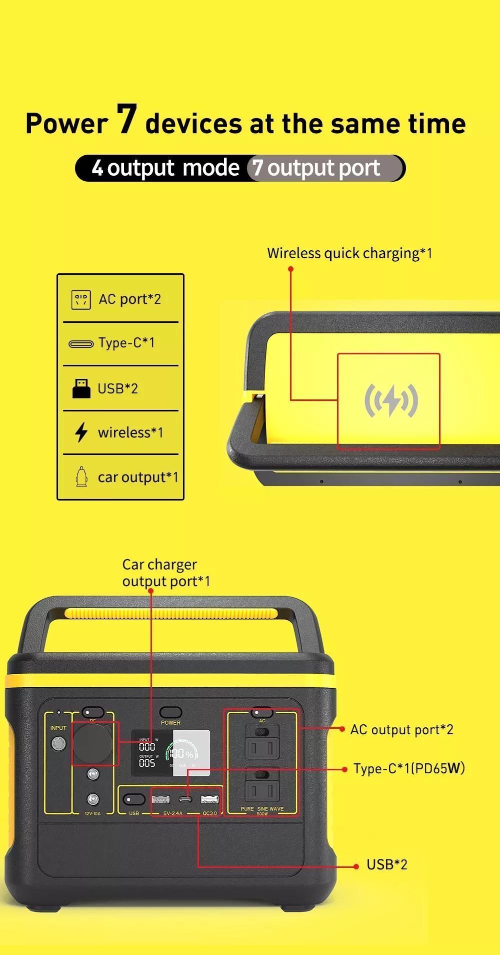 Buy Wholesale China Wholesale Camping Outdoor Lifepo4 600w Battery ...