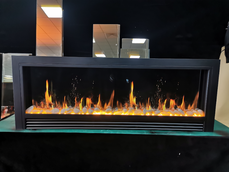 New Designed Simulated Crackling Sound Led Flame With White Pebbles ...