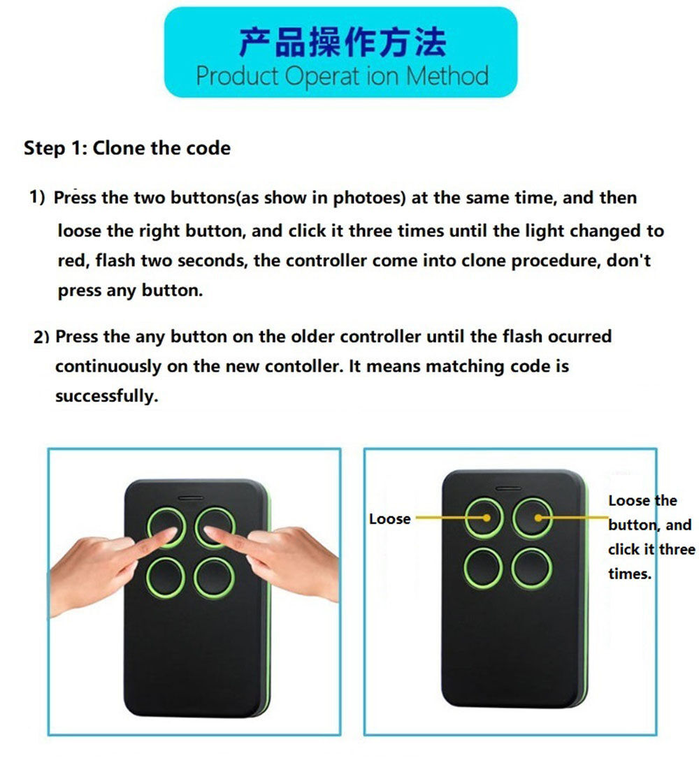 Buy Wholesale China 280-868mhz Universal Gate Door Opener Duplicator Super Clone Remote Control ...