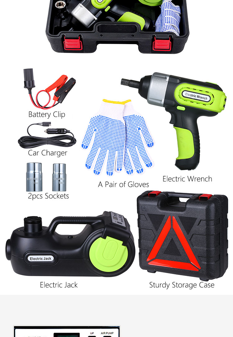 Buy Wholesale China 5t 3 In 1 Car Electric Hydraulic Jack With Impact ...