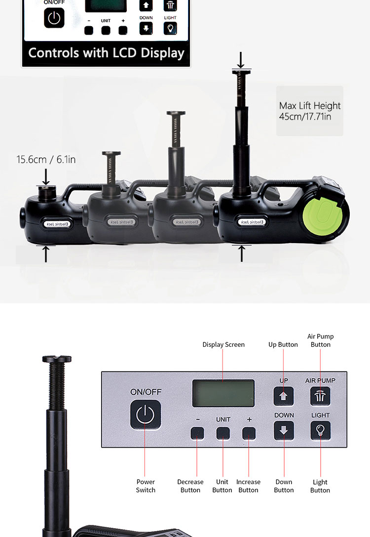 Buy Wholesale China 5t 3 In 1 Car Electric Hydraulic Jack With Impact ...