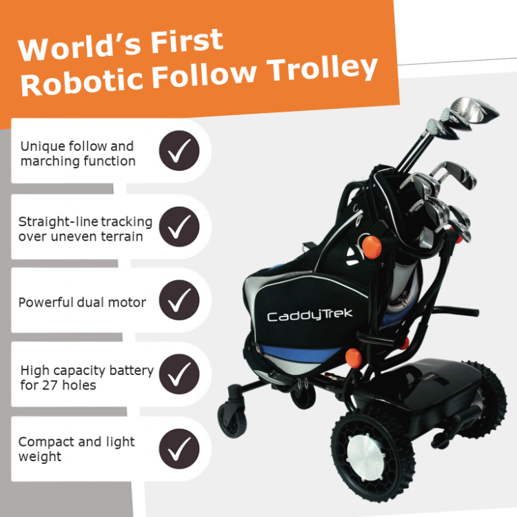 Electric Golf Cart Remote Control Foldable Auto Follow Golf Electric ...