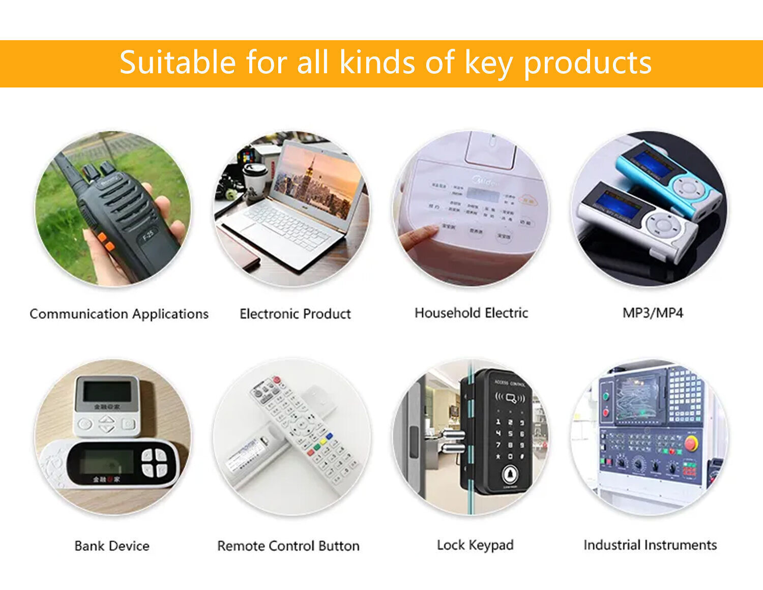 Buy Wholesale China New Arrivals Control Panel Plastic Shell Metal Dome ...