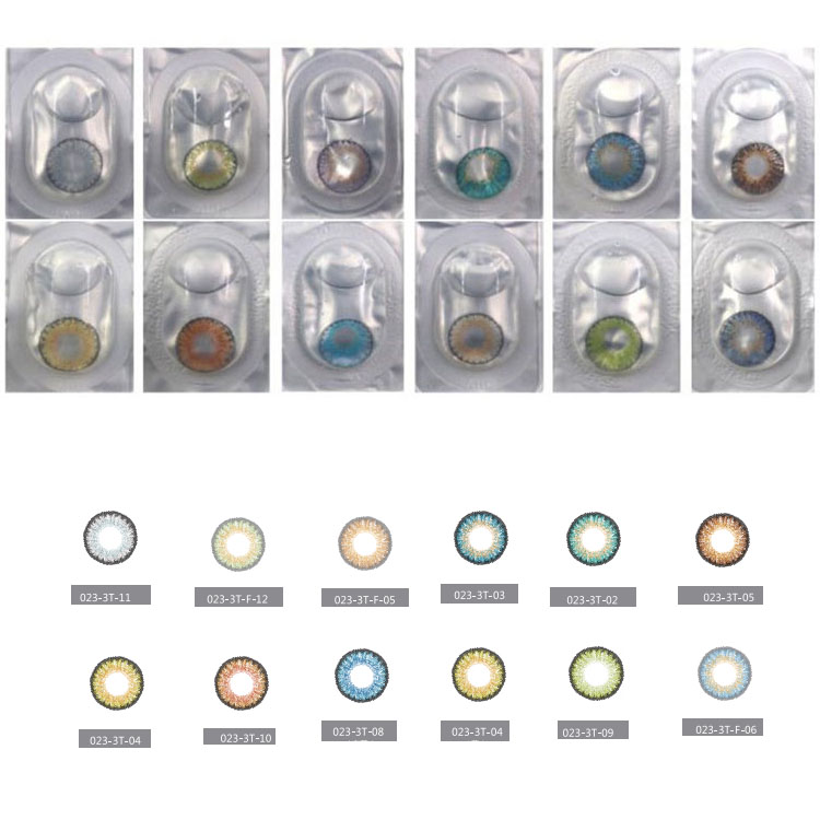 European Women Beauty Eye Colored Contact Lenses Fashion Brown ...