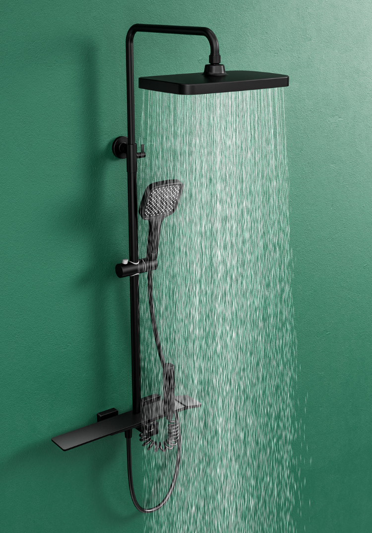 New Trend Design Modern Style Gun Metal Grey Color Water Saving ...