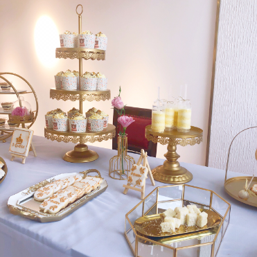 Cake Tray Dessert Table Birthday 6 Piece Custom Round Christmas Luxury ...