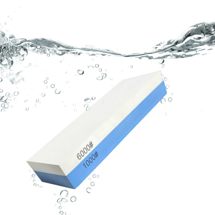 Oil Stone Double-sized Knife Sharpening Stone Set 1000/6000 Grit Blue ...