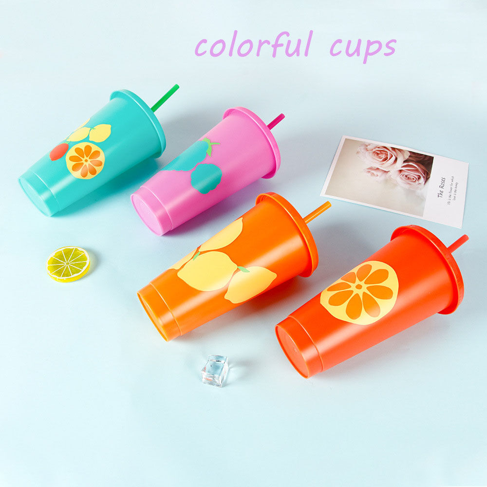 Buy Wholesale China Wholesale Gradient Plastic Color Changing Cup Large ...