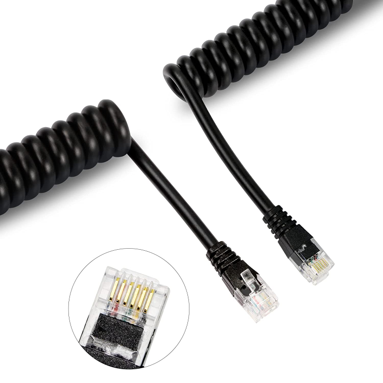 Male To Male Flat Telephone Copper Cable Rj11 Telephone Cable Telephone ...
