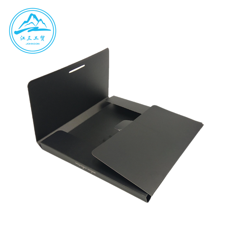 Buy Wholesale China Custom Printed Luxury Black Cardboard File Folder ...
