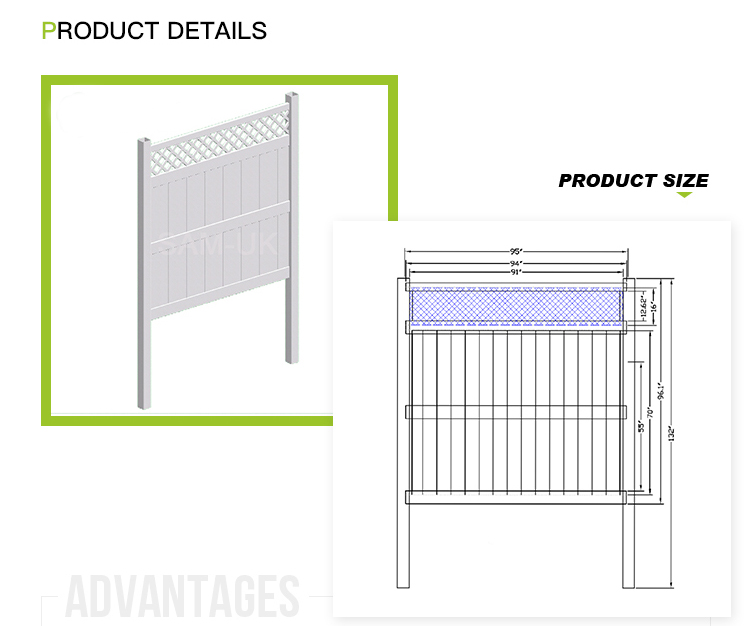 Buy China Wholesale Garden High Pvc Plastic Vinyl Fence Panels White ...