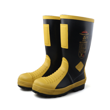 3539 En15090 Neoprene Rubber Firefighter Boots Fire Resistant Safety ...