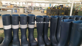 3539 En15090 Neoprene Rubber Firefighter Boots Fire Resistant Safety ...