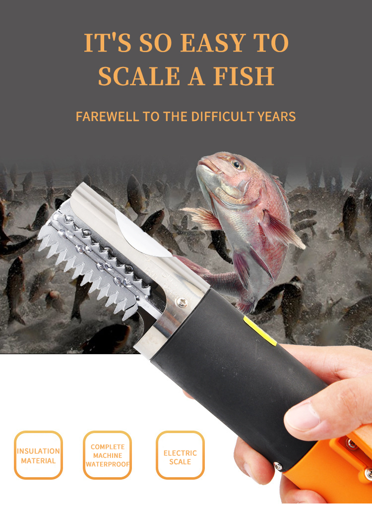 Electric Automatic Commercial Salmon Scaler Remove Carp Descaler Tool ...
