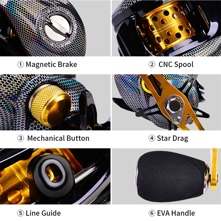 Buy Wholesale China High Speed Gear Ratio 7.2:1 Lfet/right Hand Baitcasting Fishing Reel Casting ...