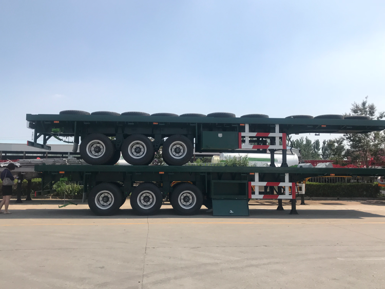 Cimc 20ft 40ft 3 Axles Flatbed Semi Container Truck Tralier For Sale In ...