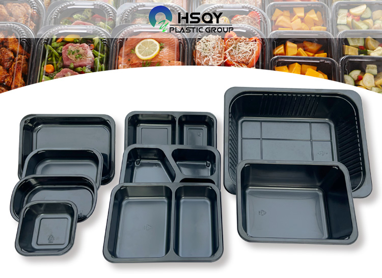 Hsqy Hot Sales In Usa Rectangular Cpet Tray Plastic Cpet Food Trays ...