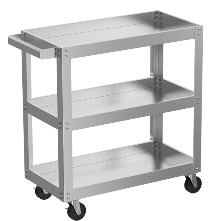 Factory 3 Layer Tier Heavy Duty Workshop Tool Cart With One Drawer Four ...