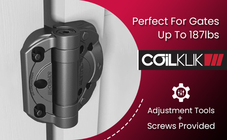 Compre Safetech Black Heavy Duty Self-closing Vinyl Gate Hinges Fence ...