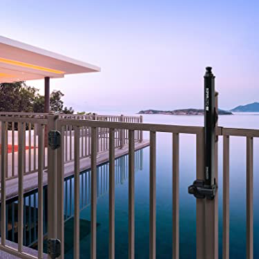 Compre Safetech Black Heavy Duty Self-closing Vinyl Gate Hinges Fence ...