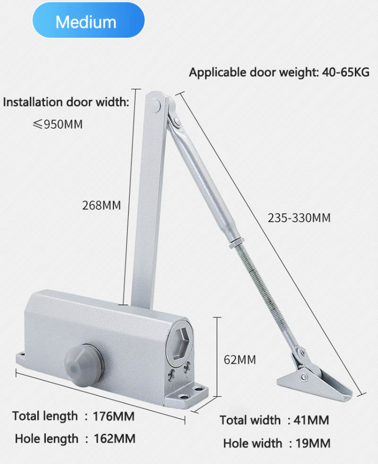Buy Wholesale China Hinge Aluminium Auto Door Closer Door Closer Heavy ...