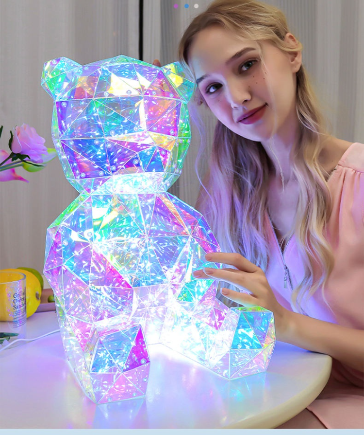 2023 Novelty Gifts Led Glow Teddy Bear Valentines Day 30 Cm Pvc ...