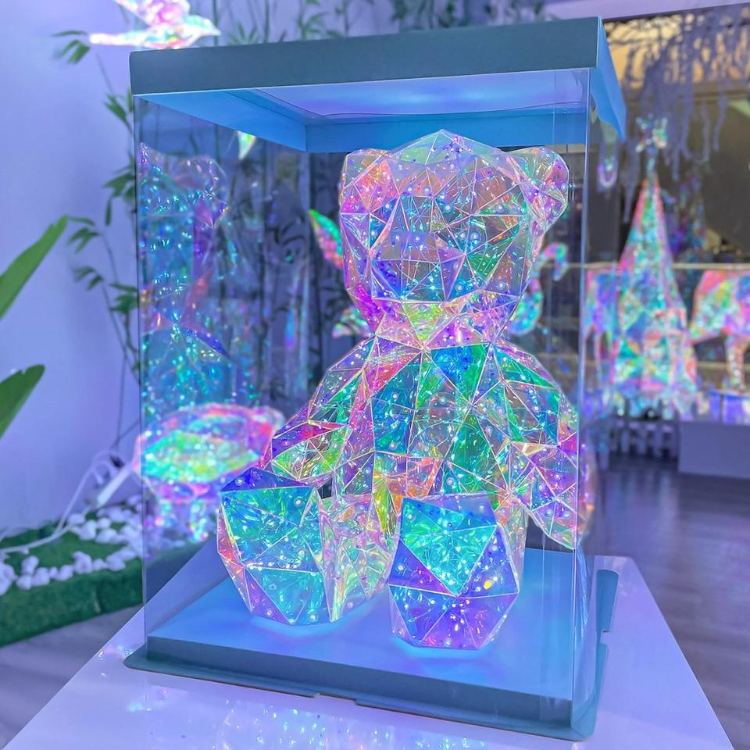 2023 Novelty Gifts Led Glow Teddy Bear Valentines Day 30 Cm Pvc ...