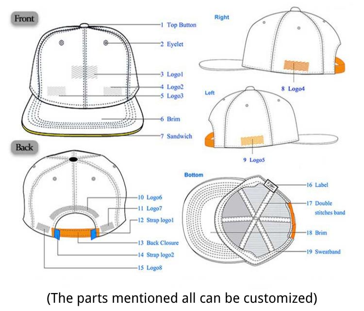 Quick-drying Mesh Breathable Curved Brim Golf Caps Custom Embroidery ...