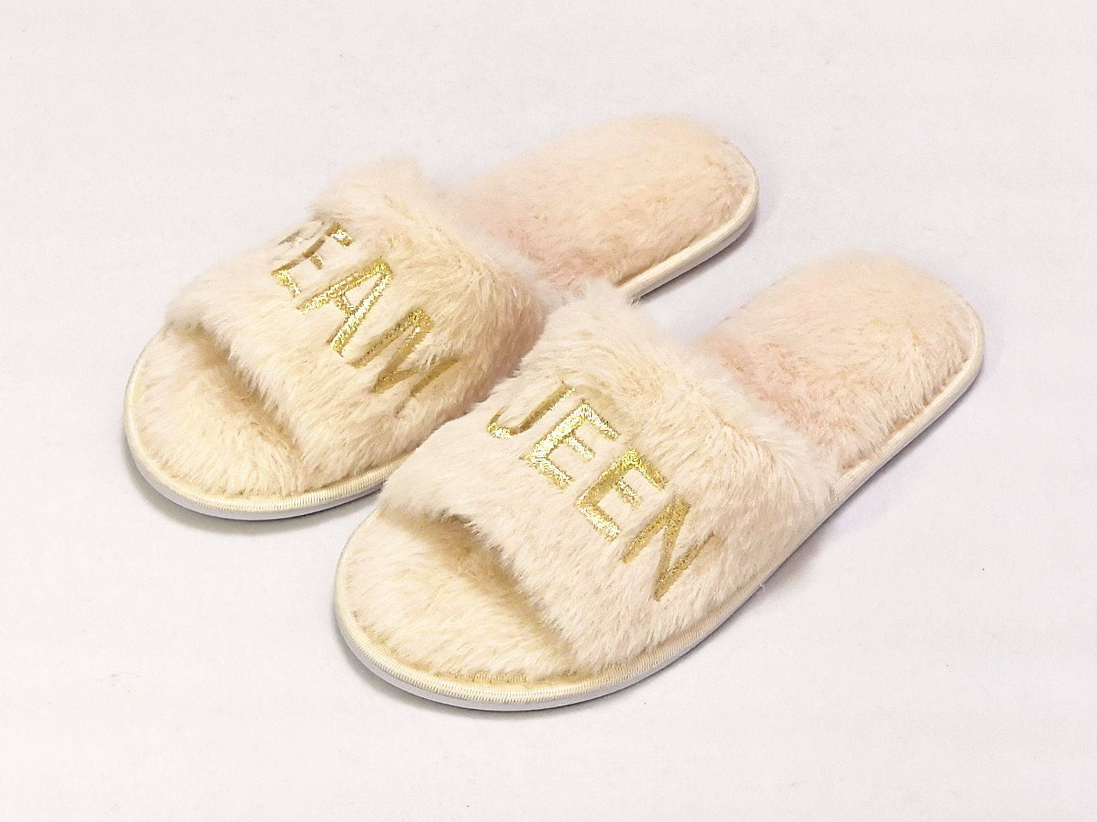 Buy Wholesale China Lady Open Toe Plush Slipper Woman Home Slide ...