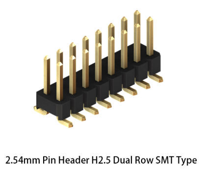 Buy Wholesale China 2.54mm Pin Header H2.5 Single Row Right Angle Smt ...