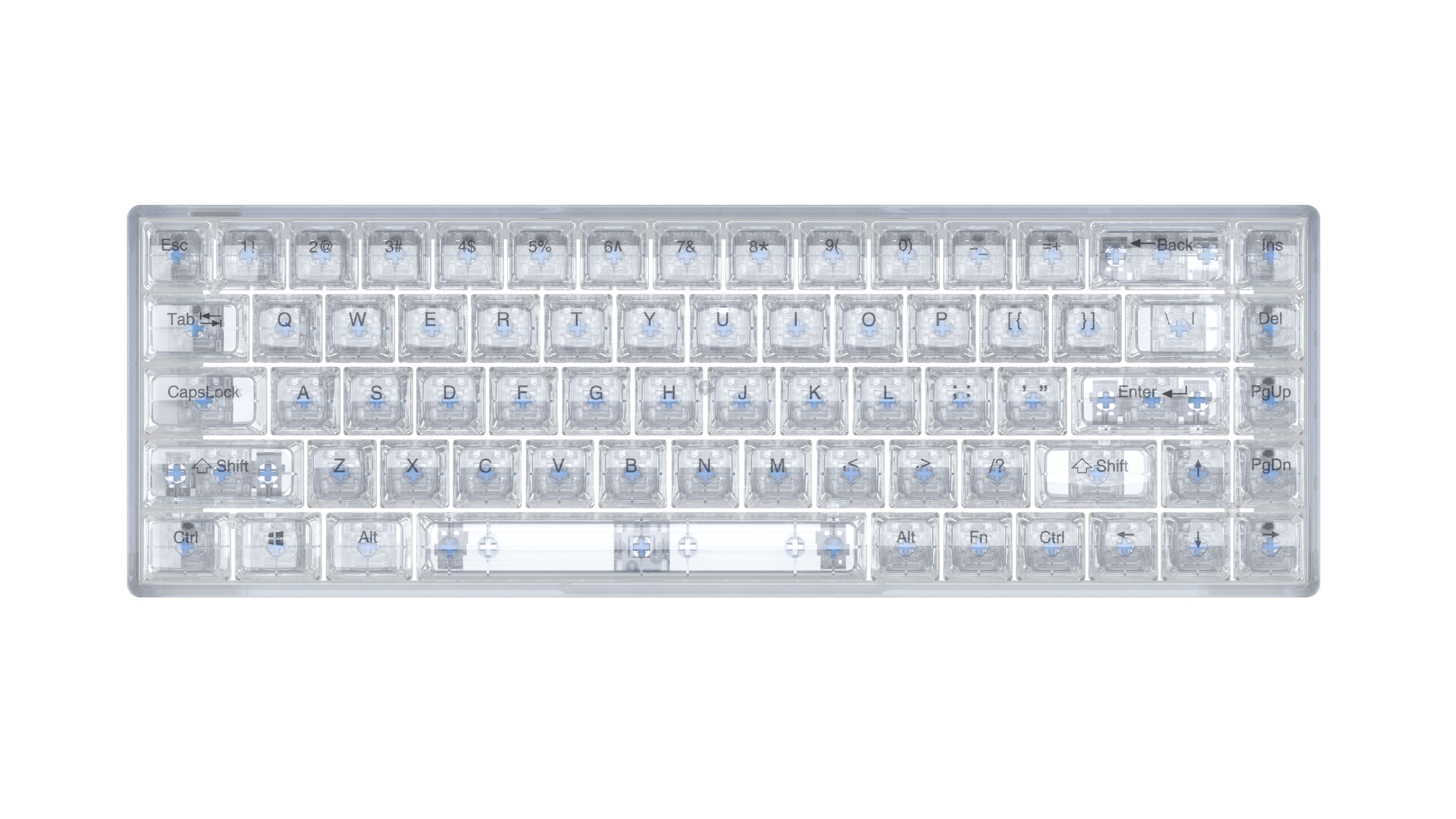 Buy Wholesale China 68 Keys Wired Crystal Mechanical Keyboard With ...