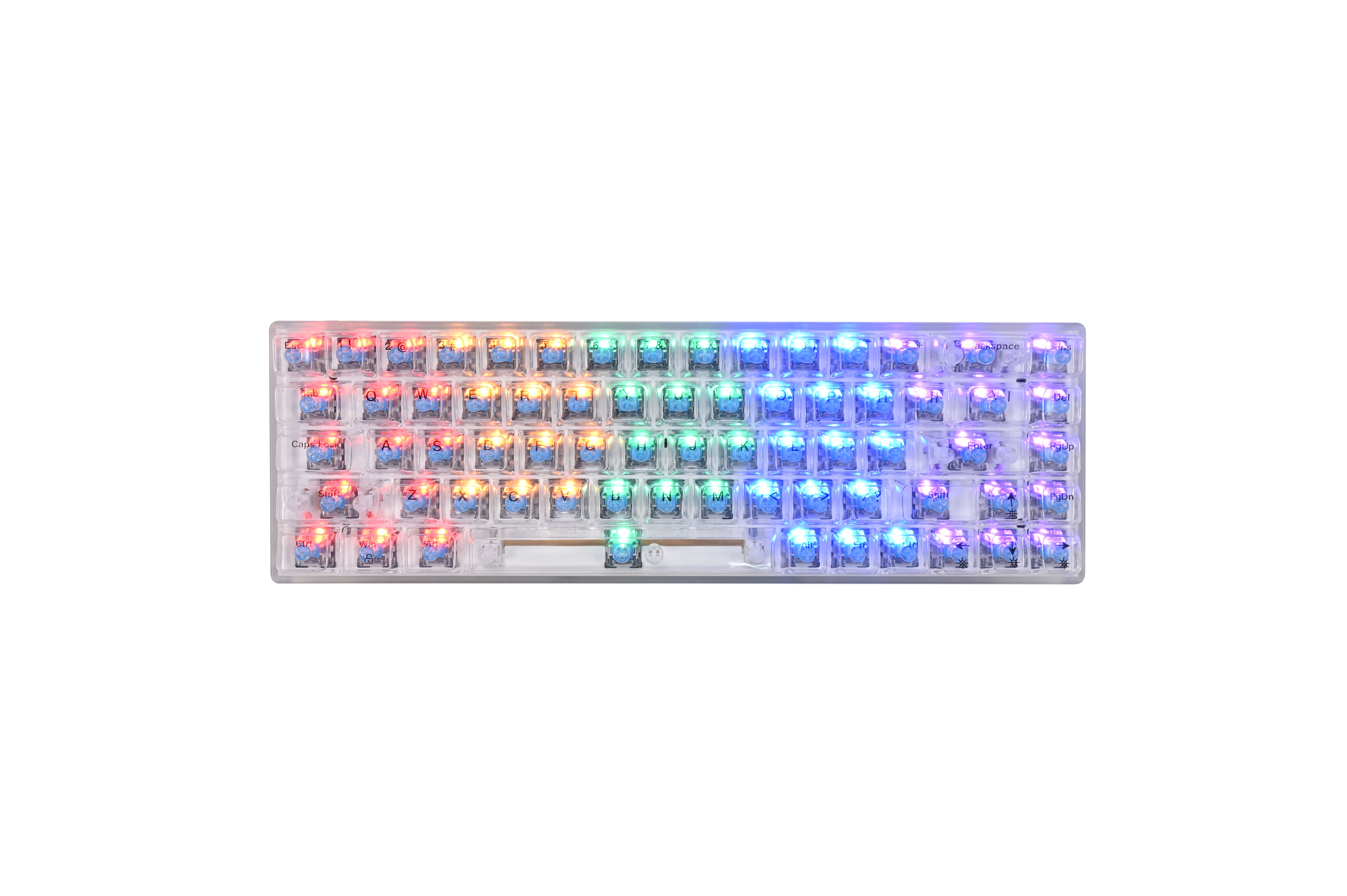 Buy Wholesale China 68 Keys Wired Crystal Mechanical Keyboard With ...