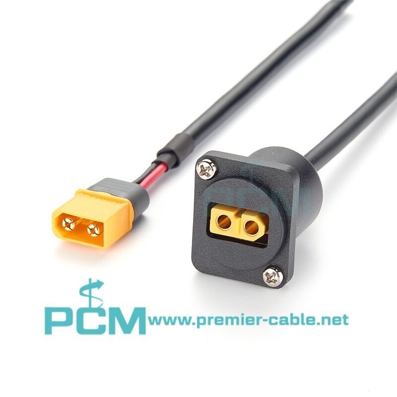 Buy Wholesale China D Shape Xt60 Panel Mount Extension Cable With Screw ...