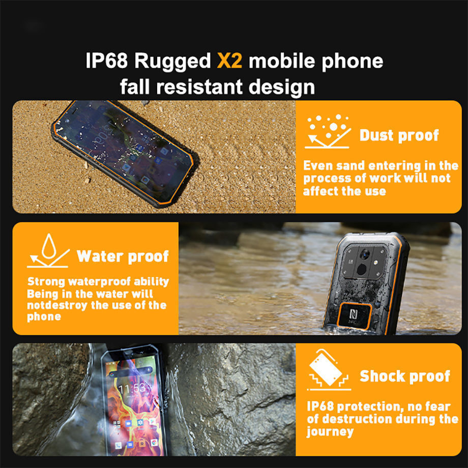 Buy Wholesale China 5.5inch Ip68 Rugged Phones Android 10.0 4gb+64gb ...