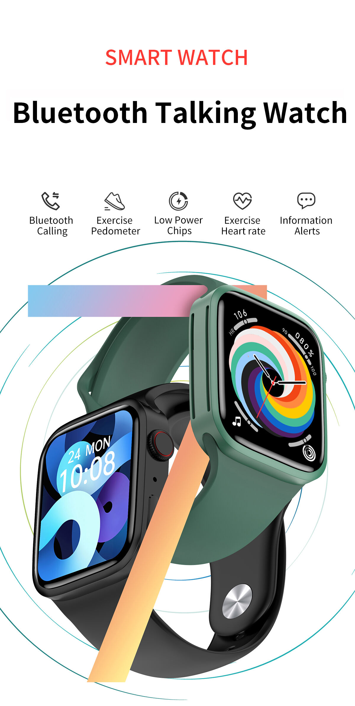 Buy Wholesale China Wearable New Trend Smart Watches Bracelet Full ...