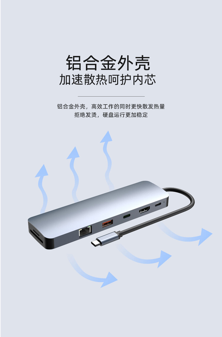 60hz M.2 Sata Ssd Hard Drive Caddy Multifunctional Type C Hub Pd Charge ...