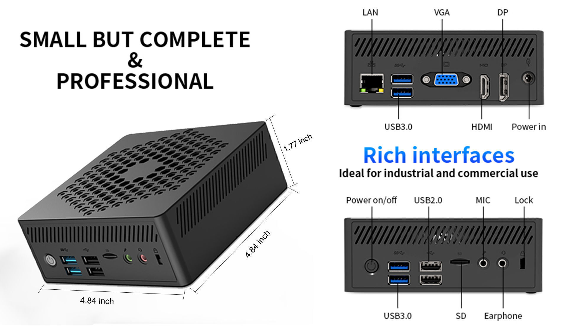 Buy Wholesale China Intel 11th Gen Celeron Mini Pc Ac8-n5105 Cpu Dp ...